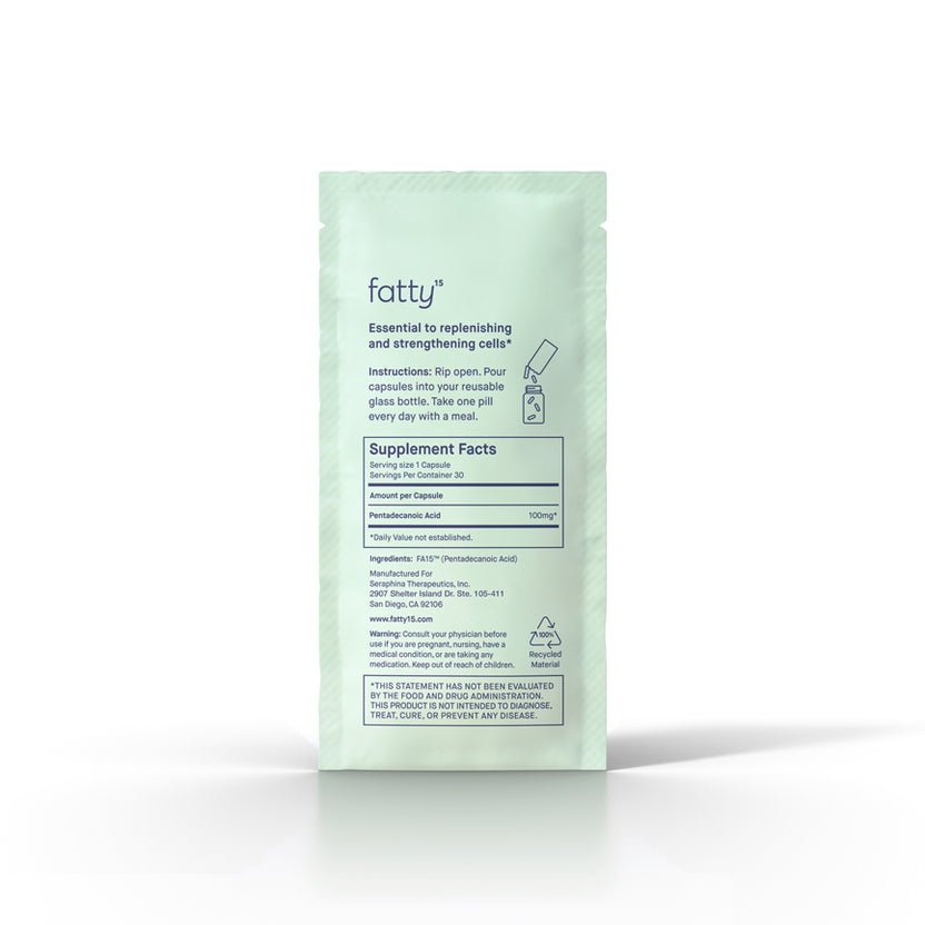 C15:0 Fatty Acid Supplement (Pentadecanoic Acid) & fatty15